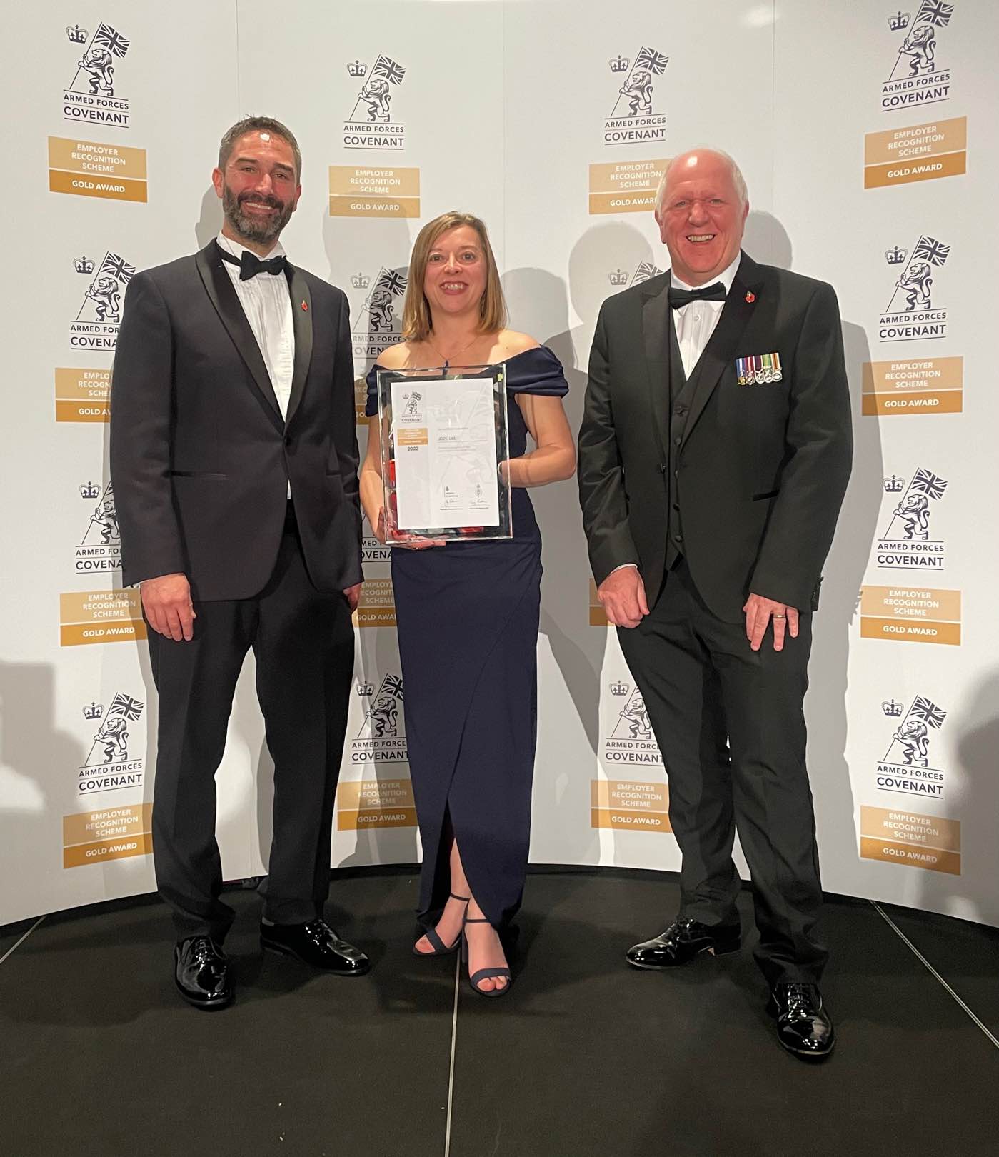 Employer Recognition Scheme Gold Award - JD2E Ltd