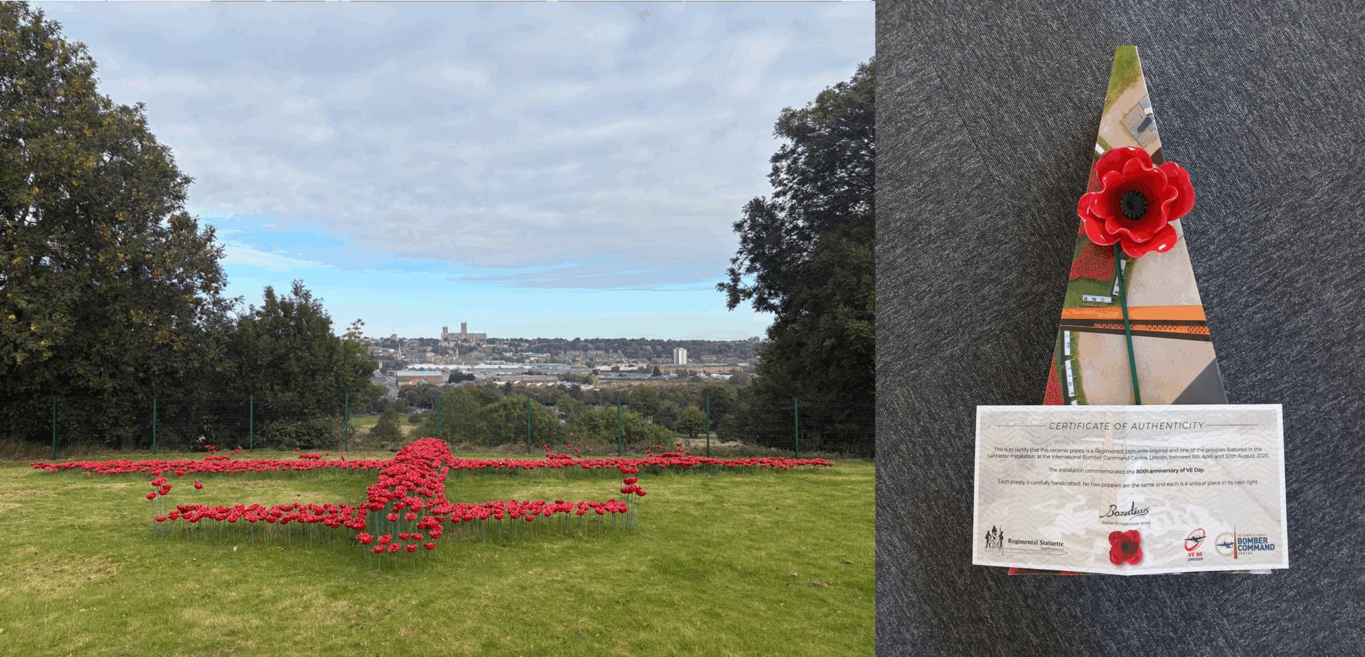 IBCC Regimental Statuette ceramic poppy – JD2E Ltd